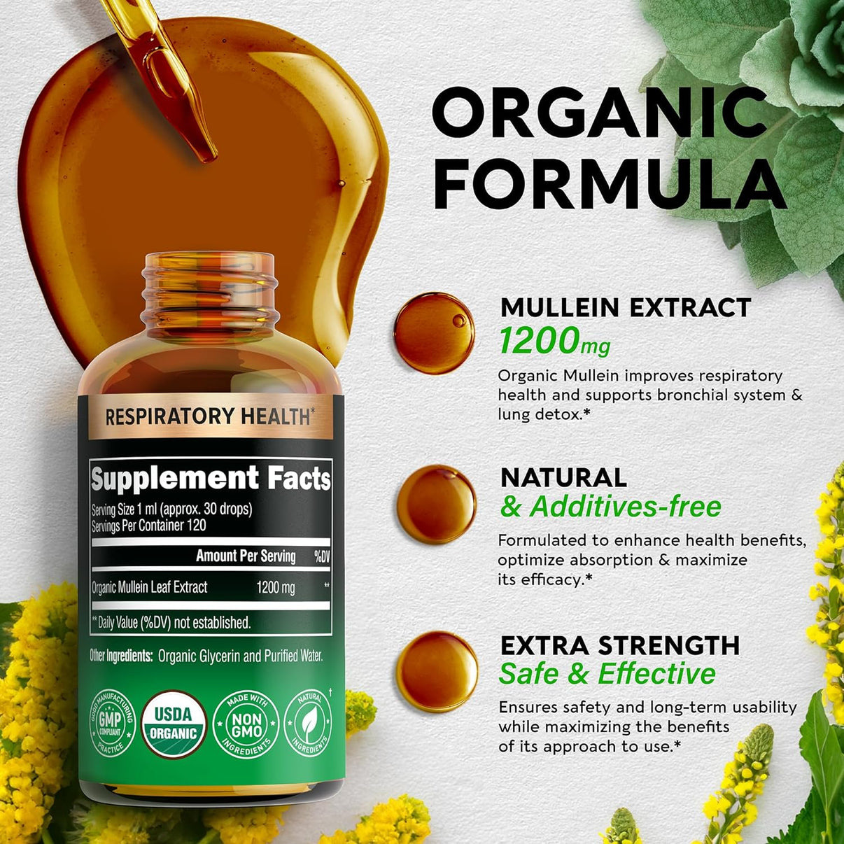 Mullein Drops for Lungs – NUTRAHARMONY