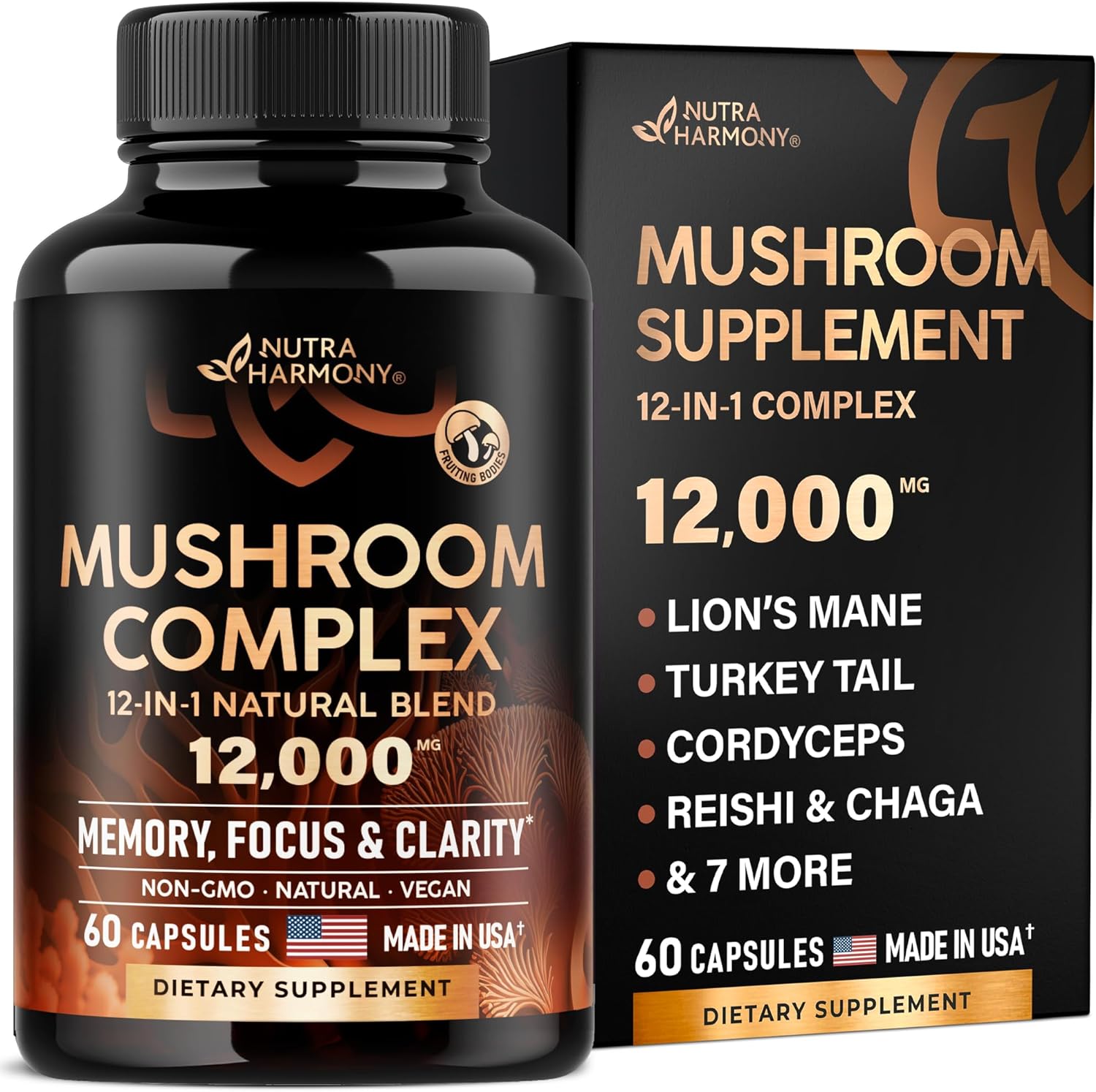 Mushroom Supplement Complex – NUTRAHARMONY