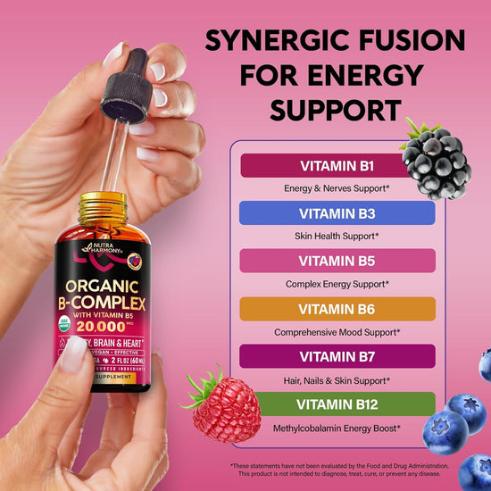 USDA Vitamin B Complex Liquid Drops – NUTRAHARMONY