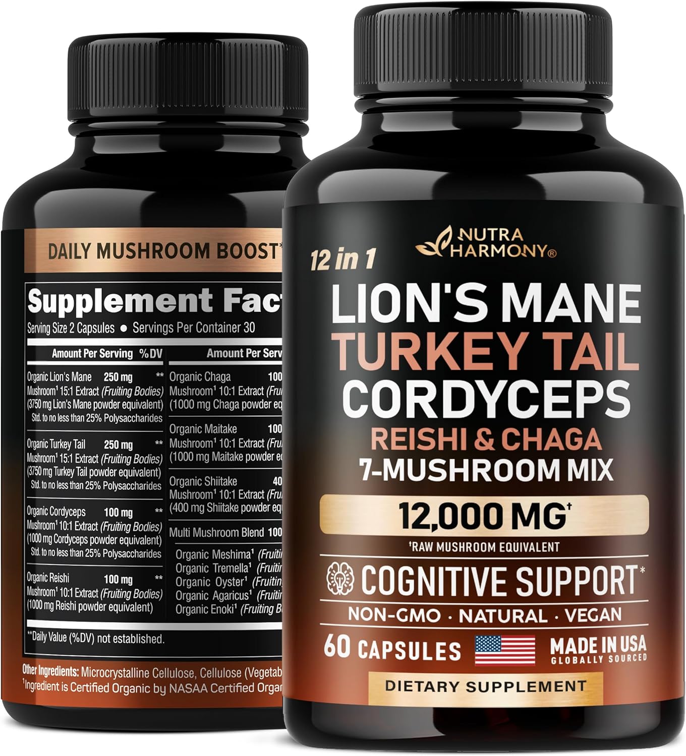 Mushroom Supplement Complex – NUTRAHARMONY