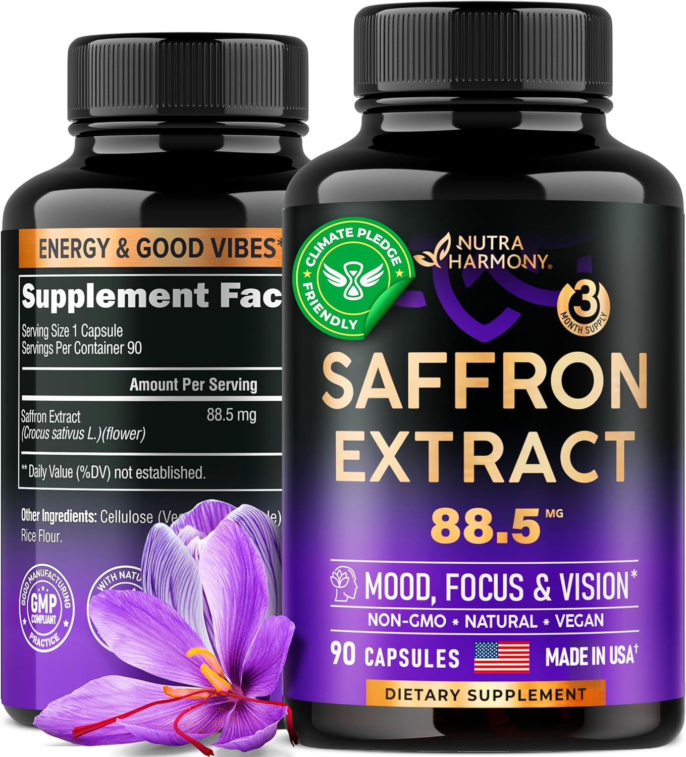 Saffron Extract Supplement – NUTRAHARMONY