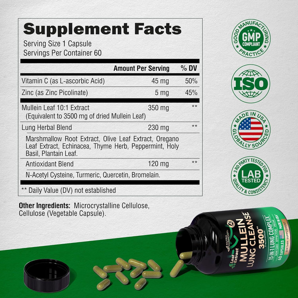 Mullein Lung Detox & Cleanse – NUTRAHARMONY