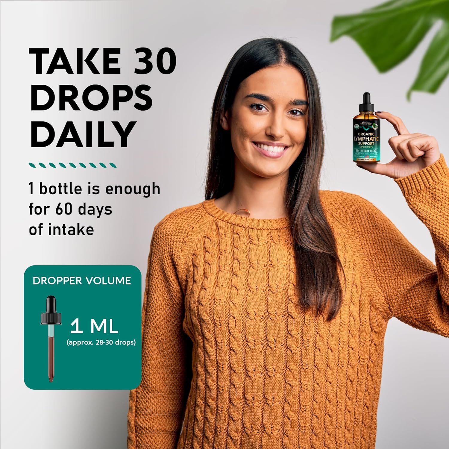 USDA Organic Lymphatic Drainage Drops – NUTRAHARMONY