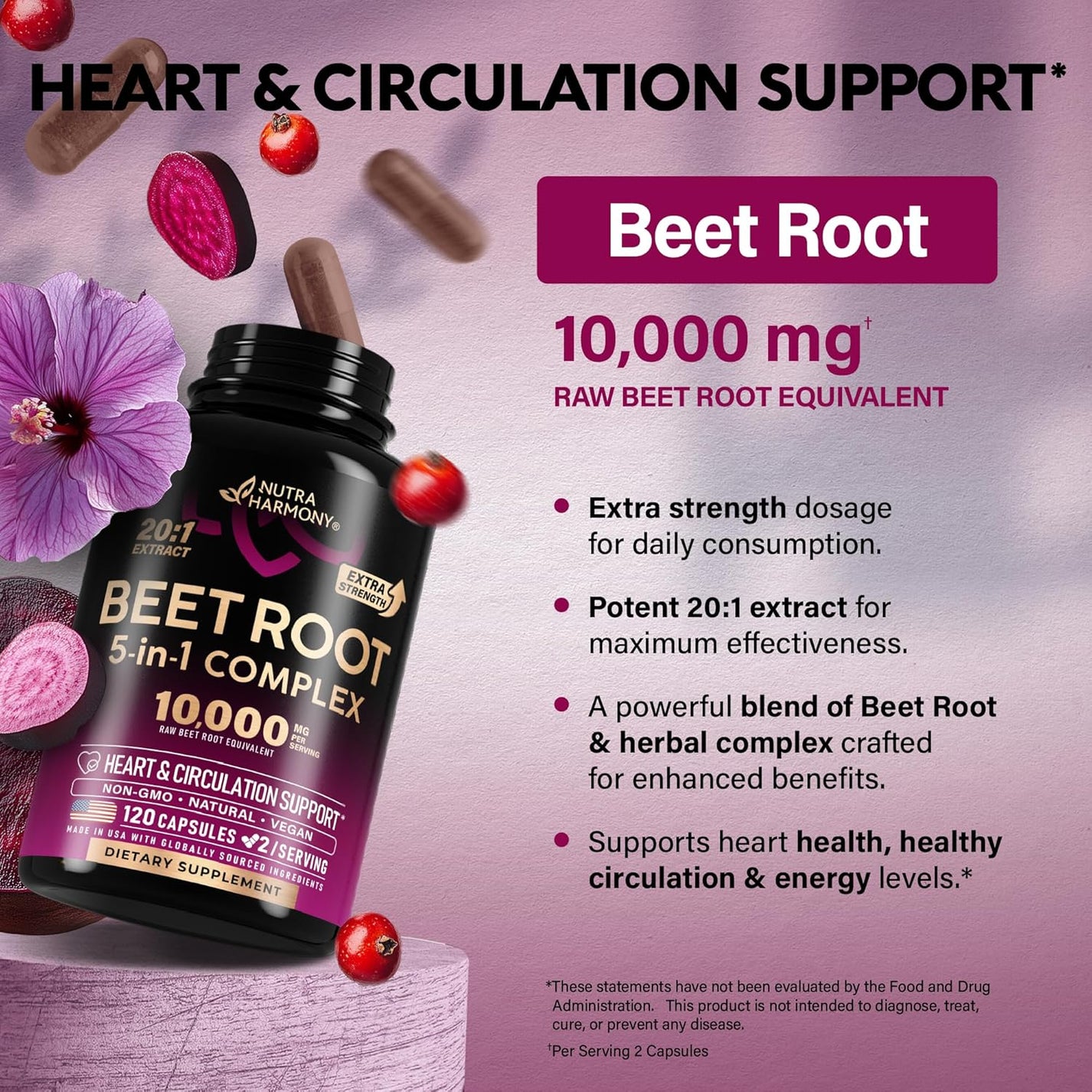 Beet Root Capsules – NUTRAHARMONY
